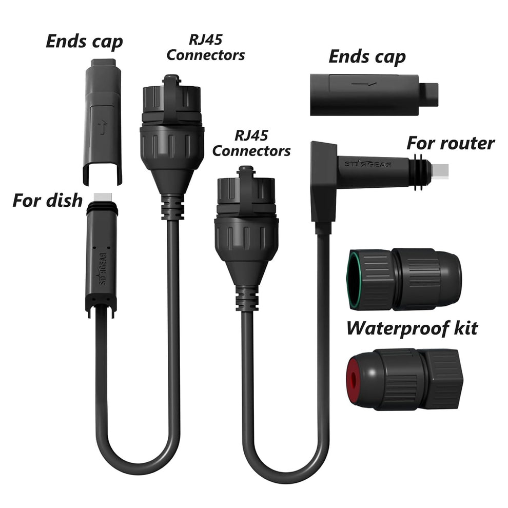 STARGEAR Starlink Cable SPX to RJ45 Adapters, Starlink Ethernet Adapte