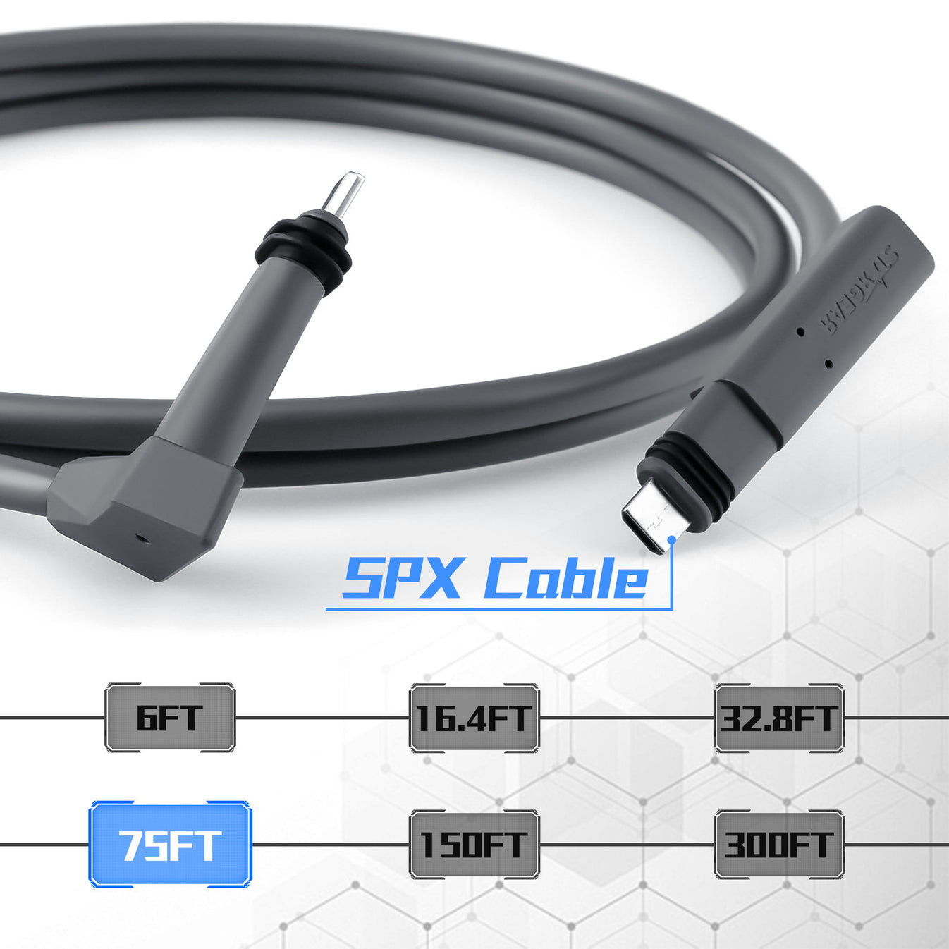 STARGEAR Starlink Cable 75FT Satellite Replacement Extension Cable for